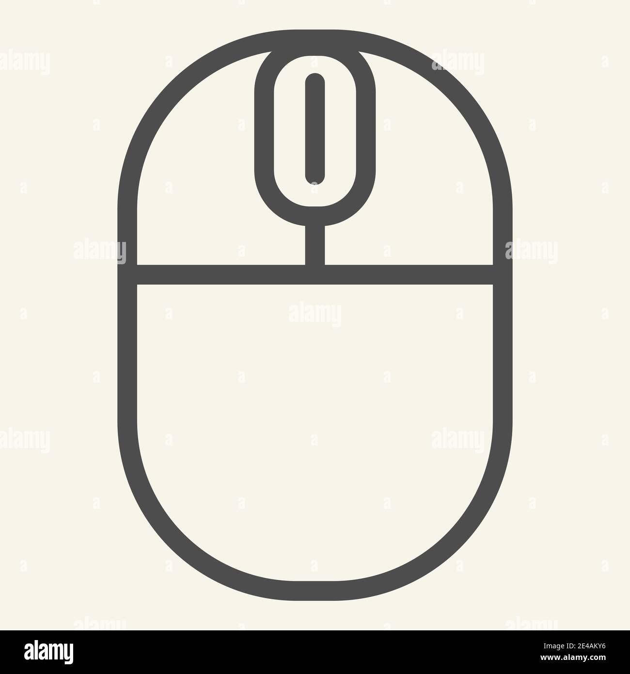 Pc mouse line icon. Computer device vector illustration isolated on ...