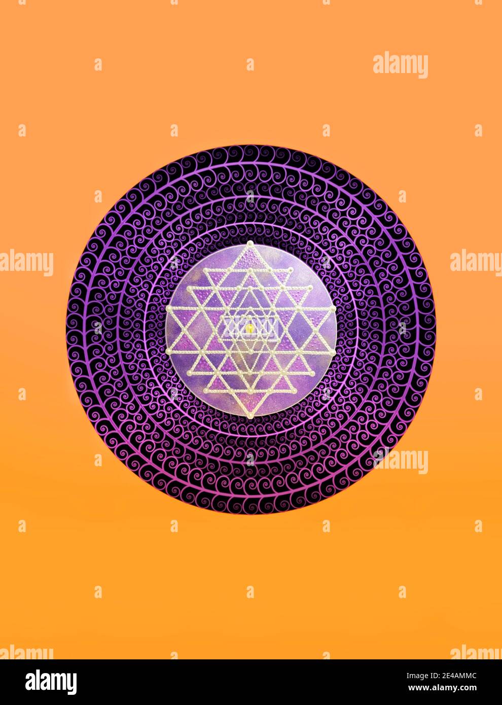 Spiritual background for meditation with sacred geometry Stock Photo ...