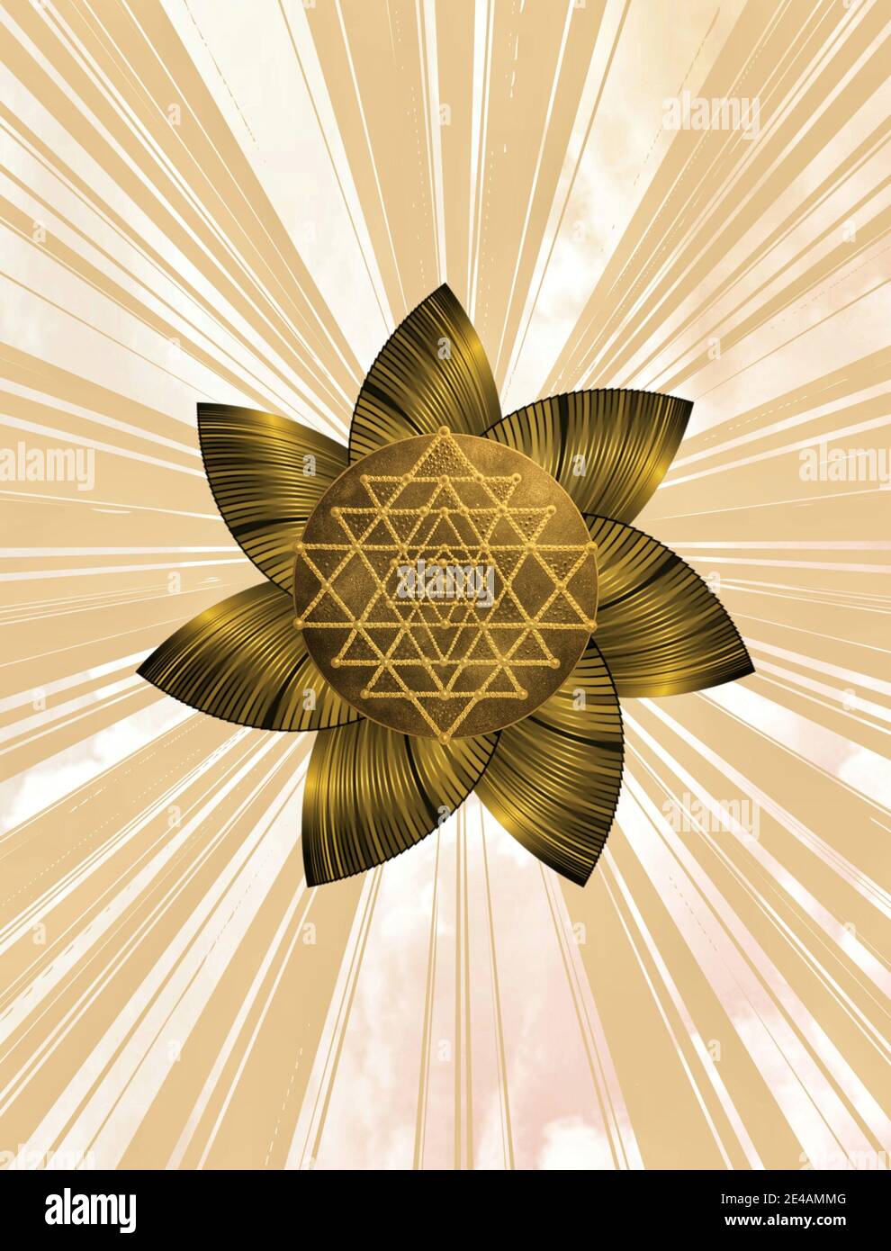 Spiritual background for meditation with sacred geometry Stock Photo ...