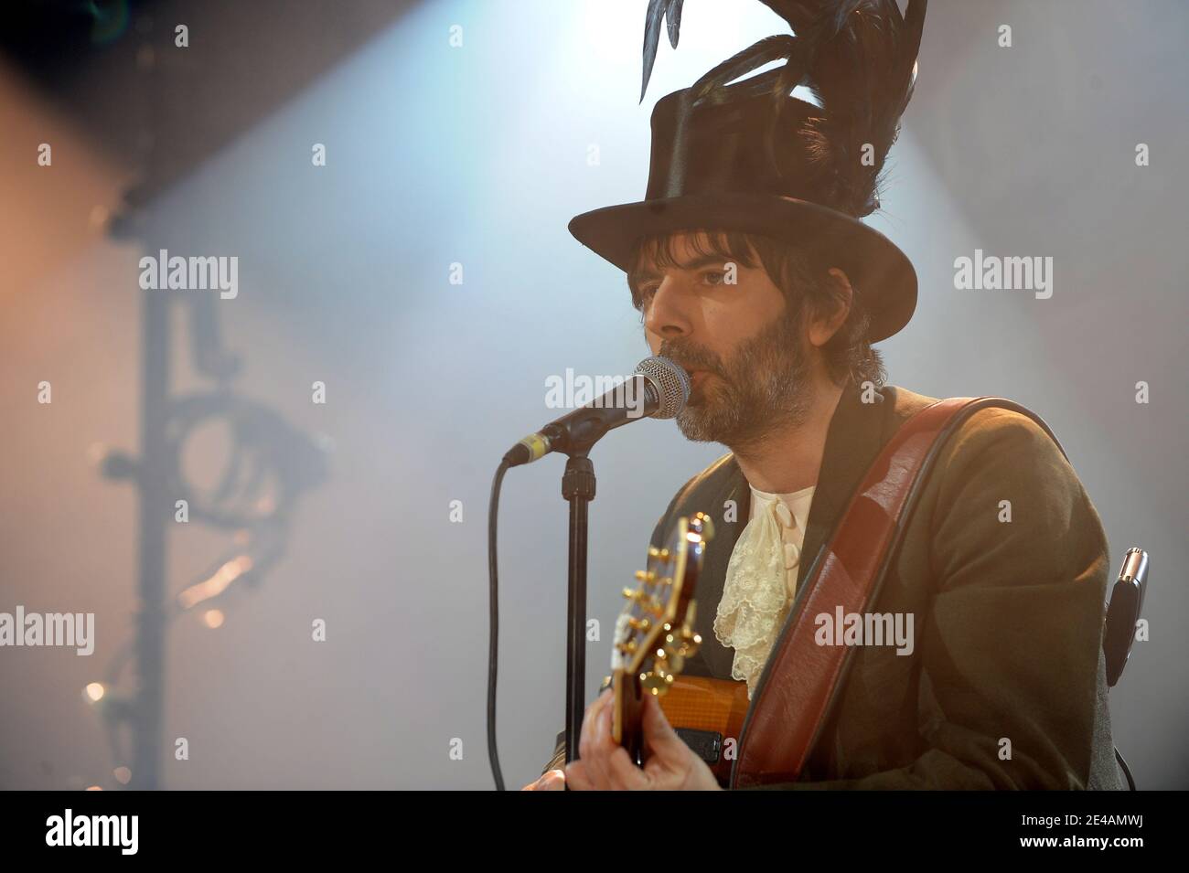 Thomas Fersen performs in Geneva, Switzerland on March 8, 2009. Photo ...