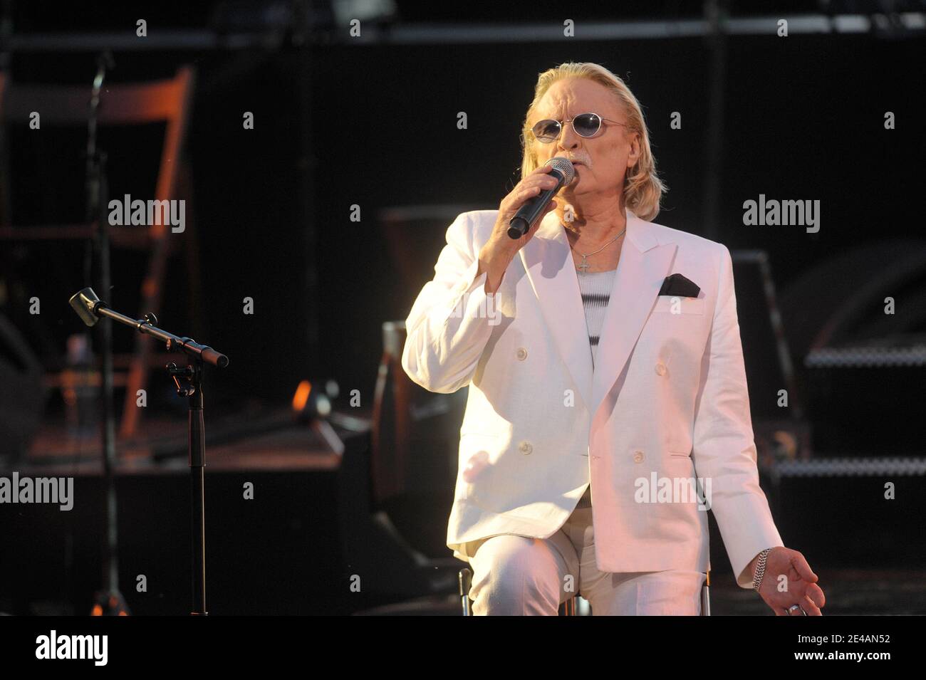 Singer Christophe performs live at the Chateau de Versailles, France on ...
