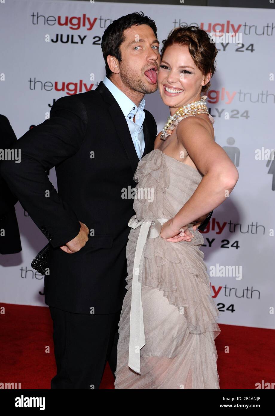 "Katherine Heigl and Gerard Butler attend the premiere of ""The Ugly ...