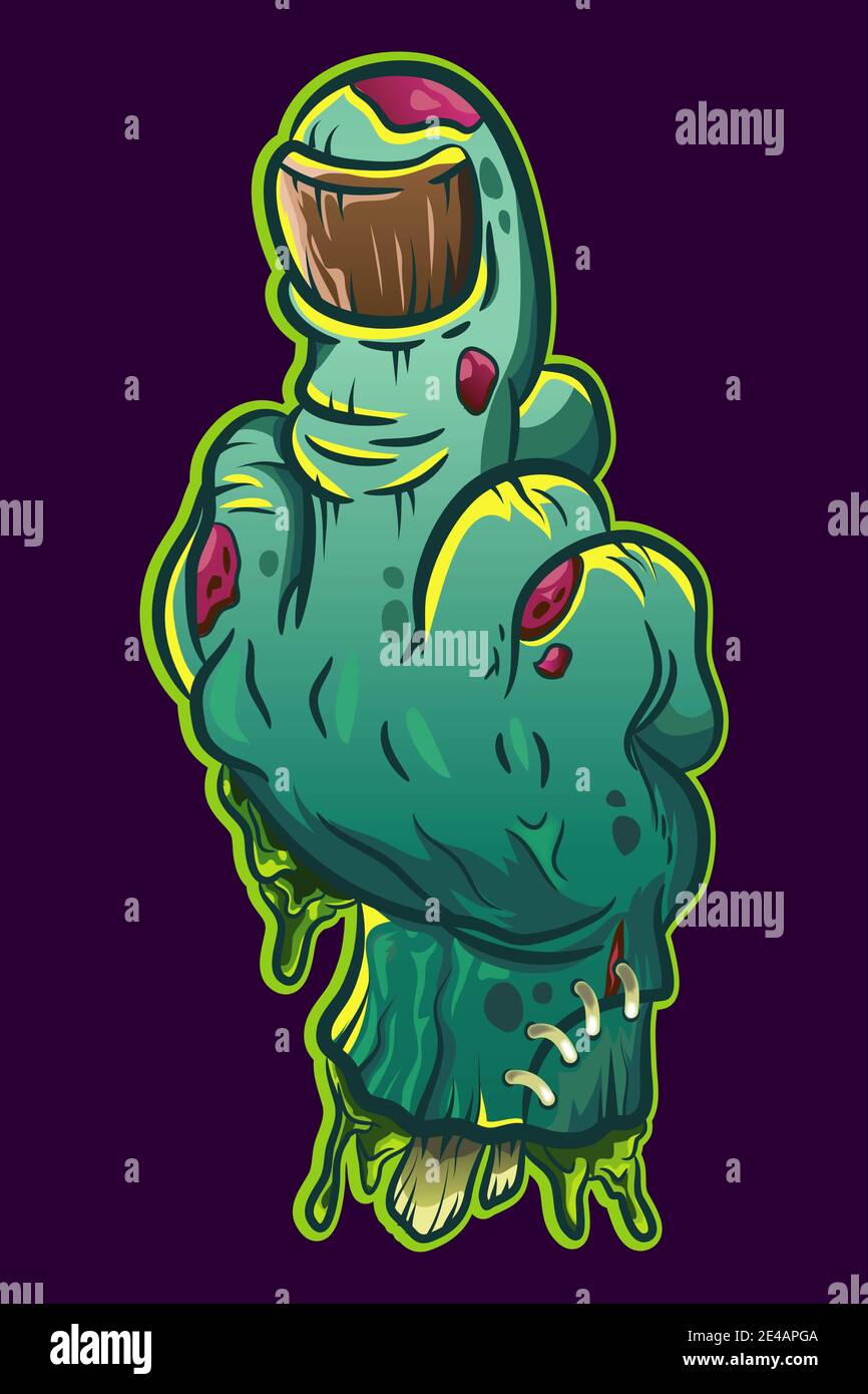 Finger Zombie Vector art Stock Photo - Alamy