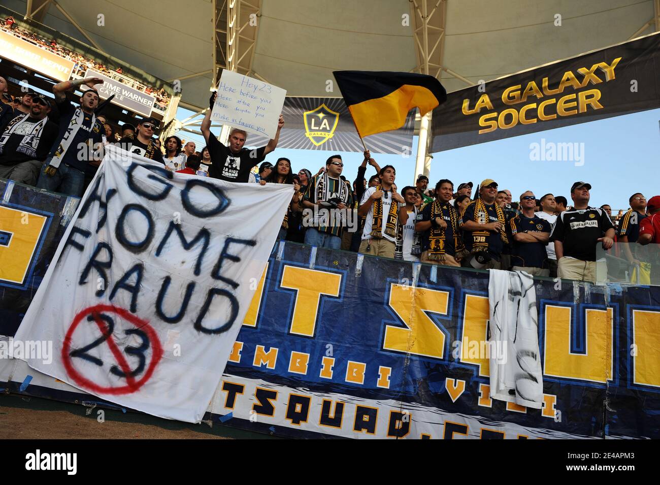 La galaxy football fans beckham hi-res stock photography and images - Alamy