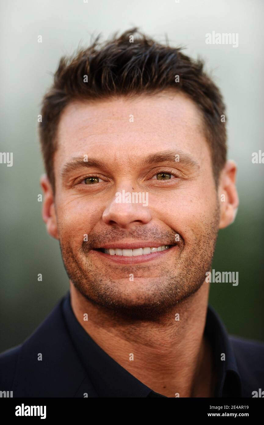 Ryan Seacrest attending the premiere of 'Funny People' held at the ...