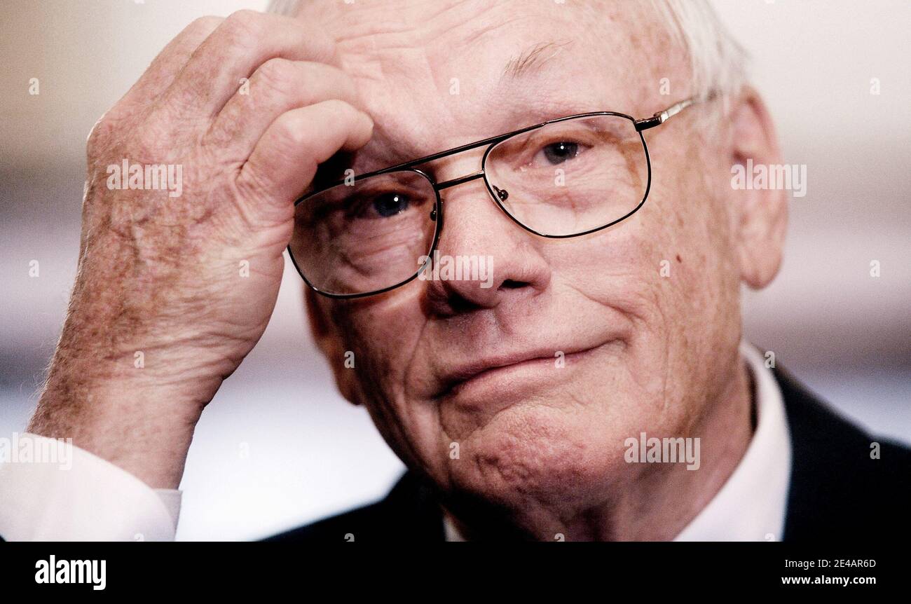 First man on the moon, Neil Armstrong participates in a event that ...