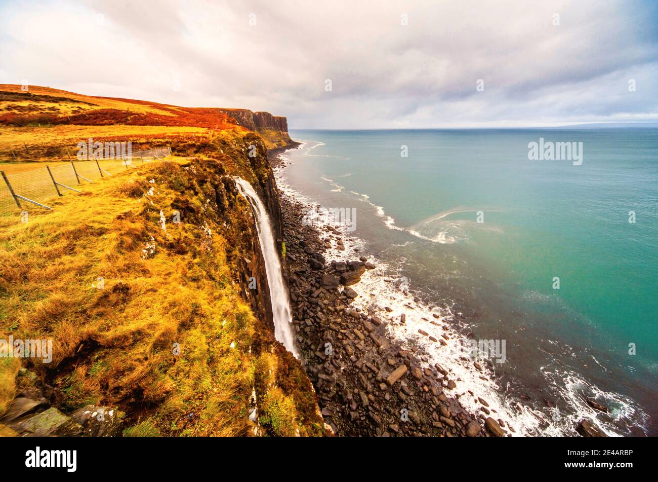 Viewpoint at Kilt Rock, Isle of Skye, Scotland, United Kingdom, Europe ...