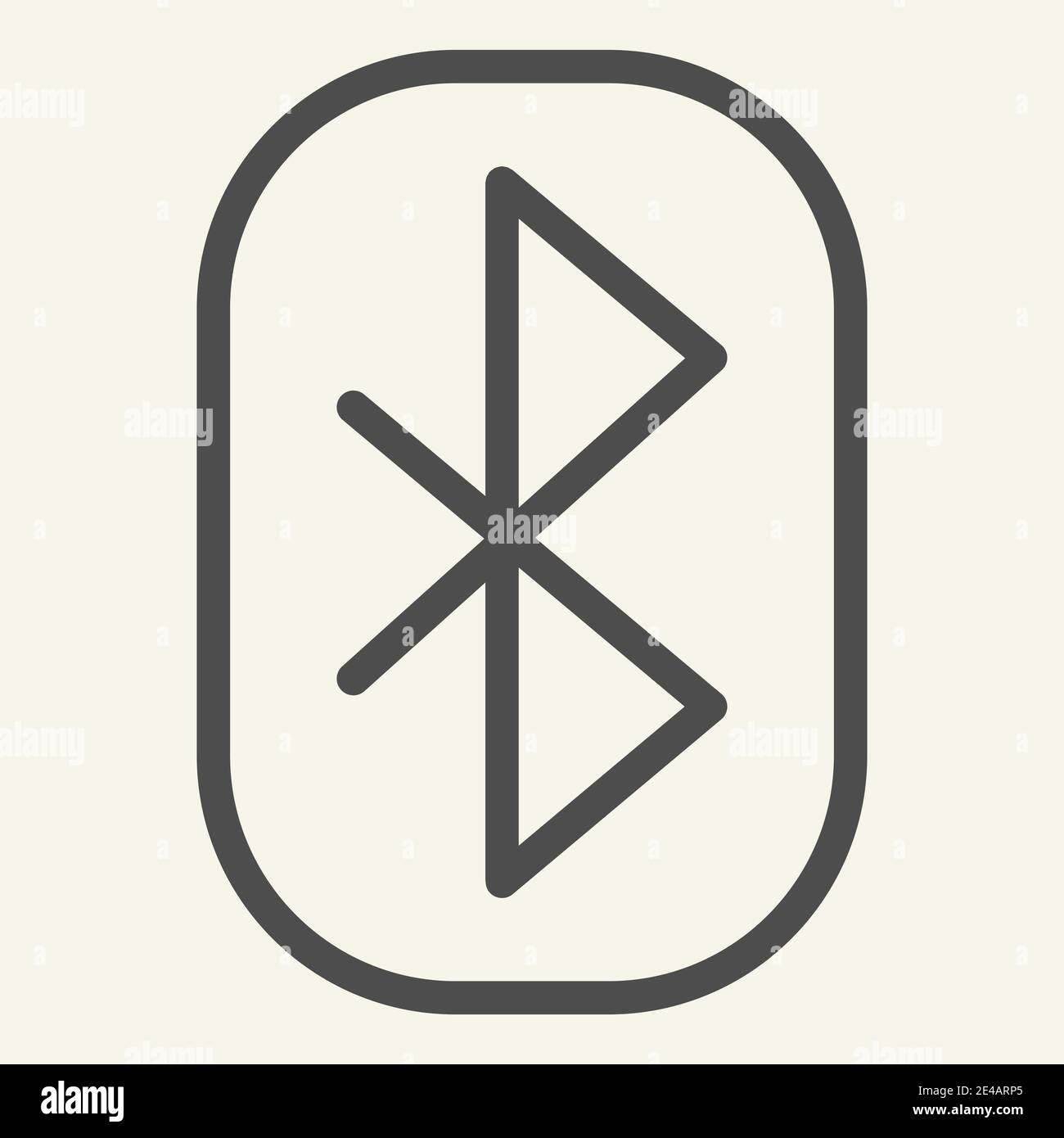 Bluetooth line icon. Connection vector illustration isolated on white ...