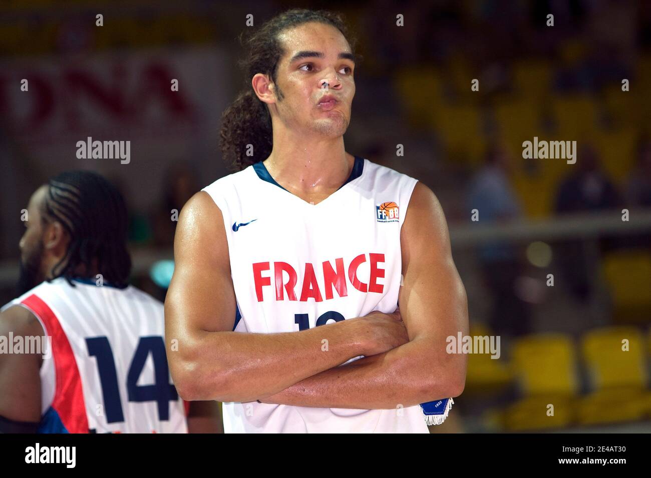 France's Joakim Noah during the international friendly basket-ball ...