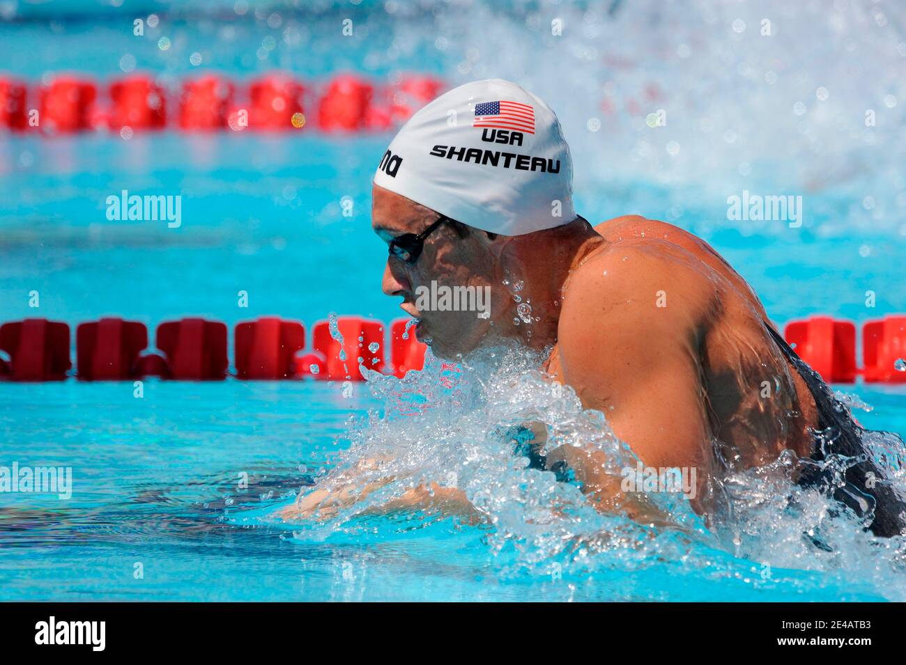 USA's Eric Shanteau swimming the 100 Meters Breastsroke at the FINA ...