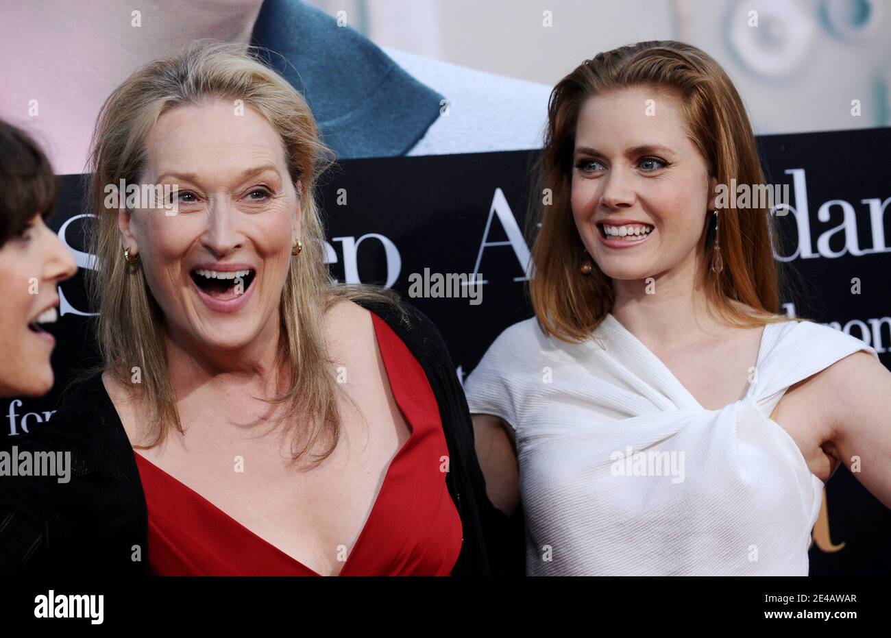 Meryl Streep and Amy Adams attend the premiere of 'Julie & Julia' held ...