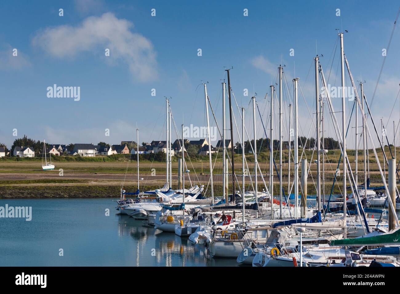 Boats at a harbor, Barneville-Carteret, Manche, Normandy, France Stock ...