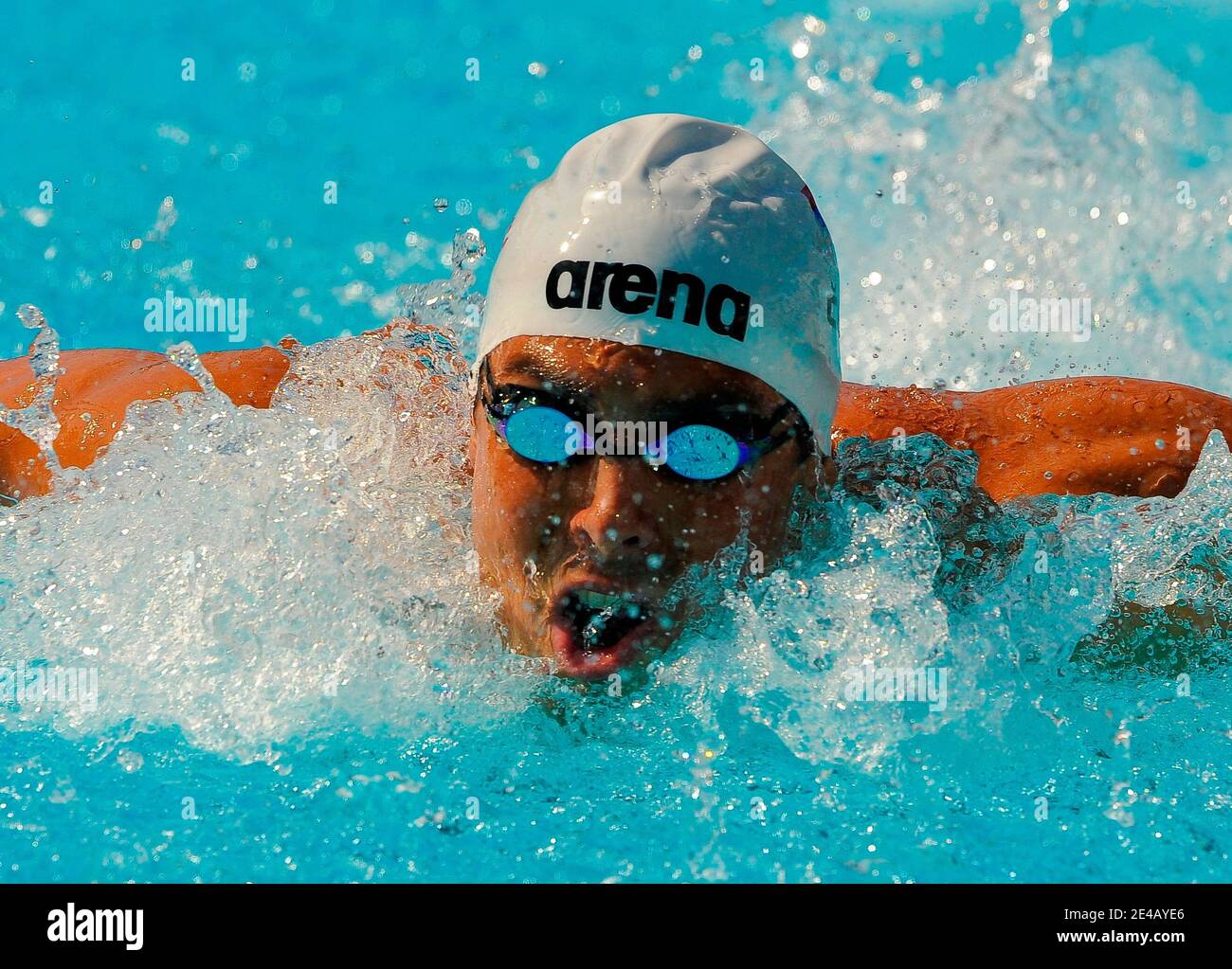 Serbia's Milorad Cavic competes in the heats of the 100 Meters ...