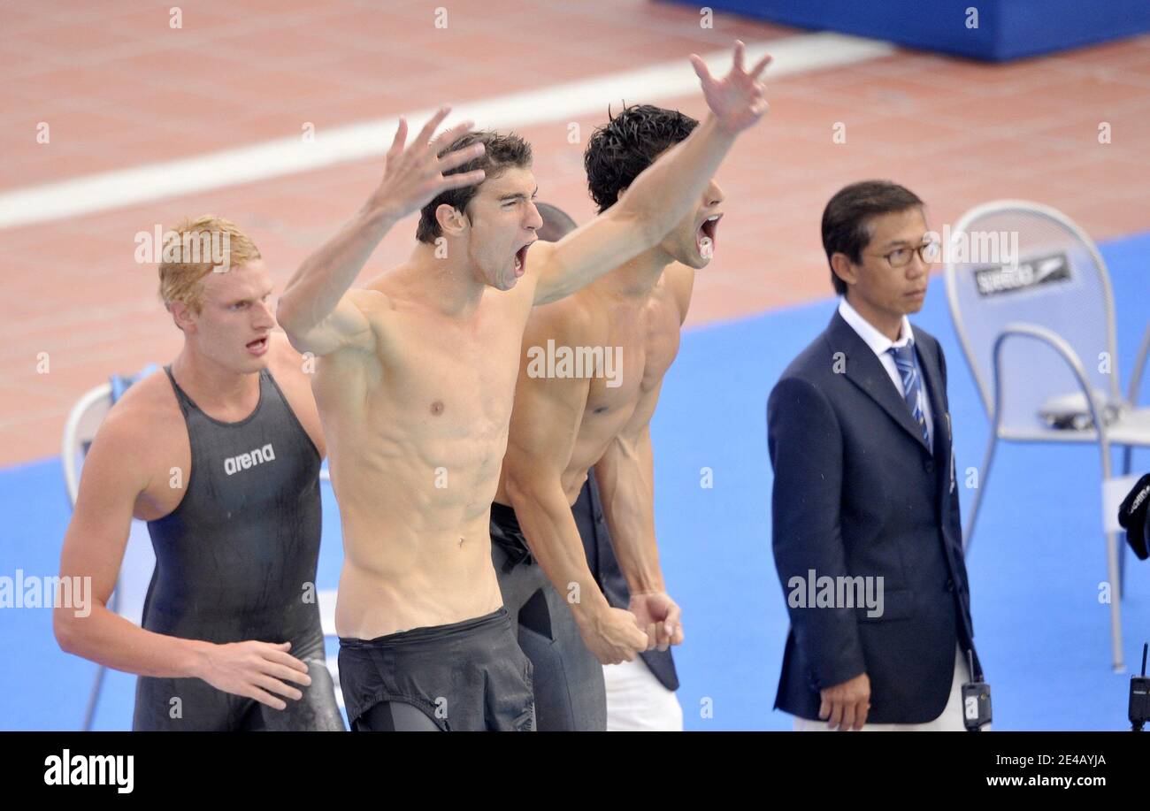American Men's 4x200m Freestyle relay (Michael Phelps, Ricky Berens ...