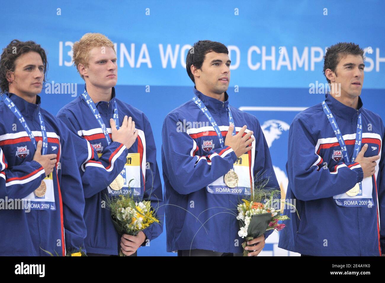 American Men's 4x200m Freestyle relay (Michael Phelps, Ricky Berens ...