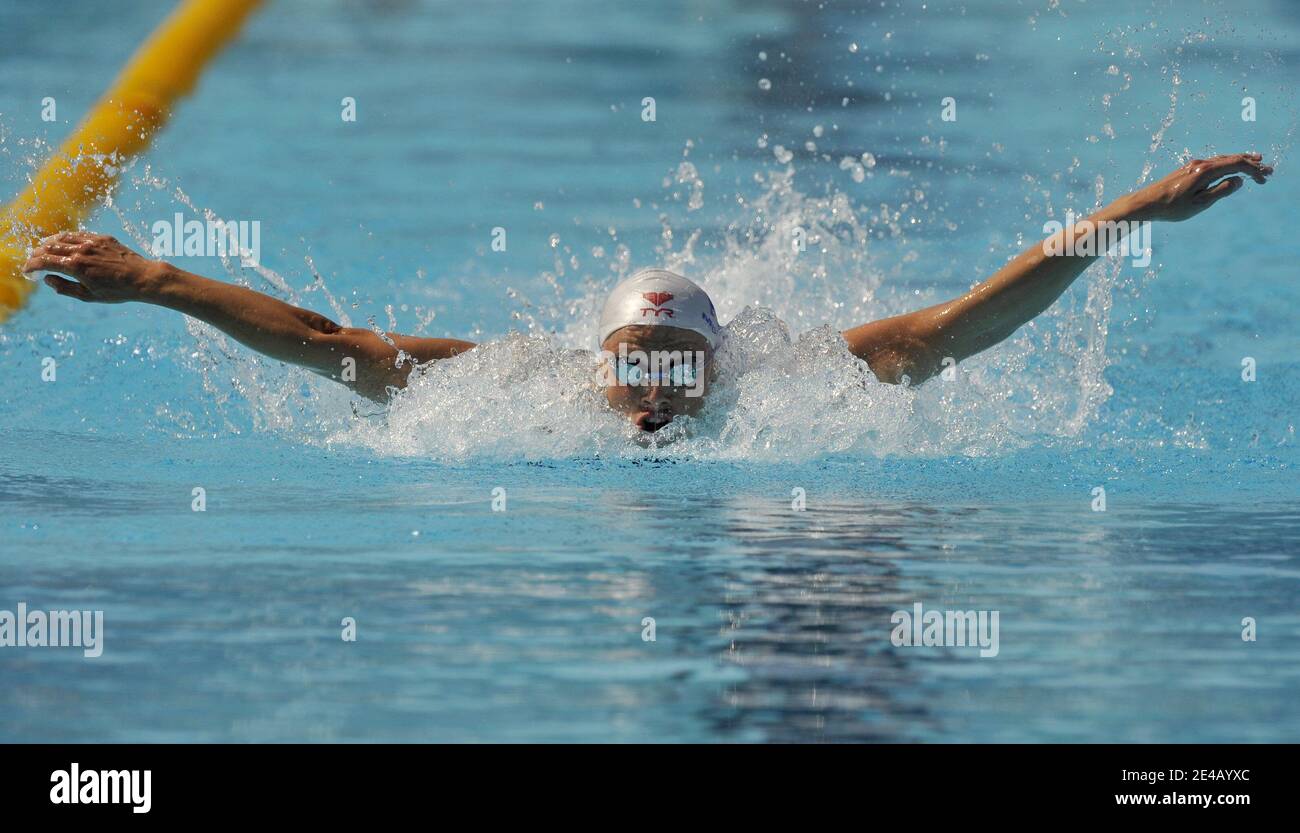 France's Aurore Mongel competes in the women's 4x100m Medley Relay ...