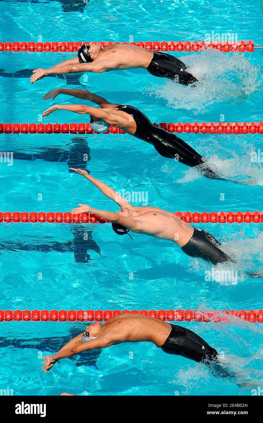 100 meters backstroke hi-res stock photography and images - Alamy