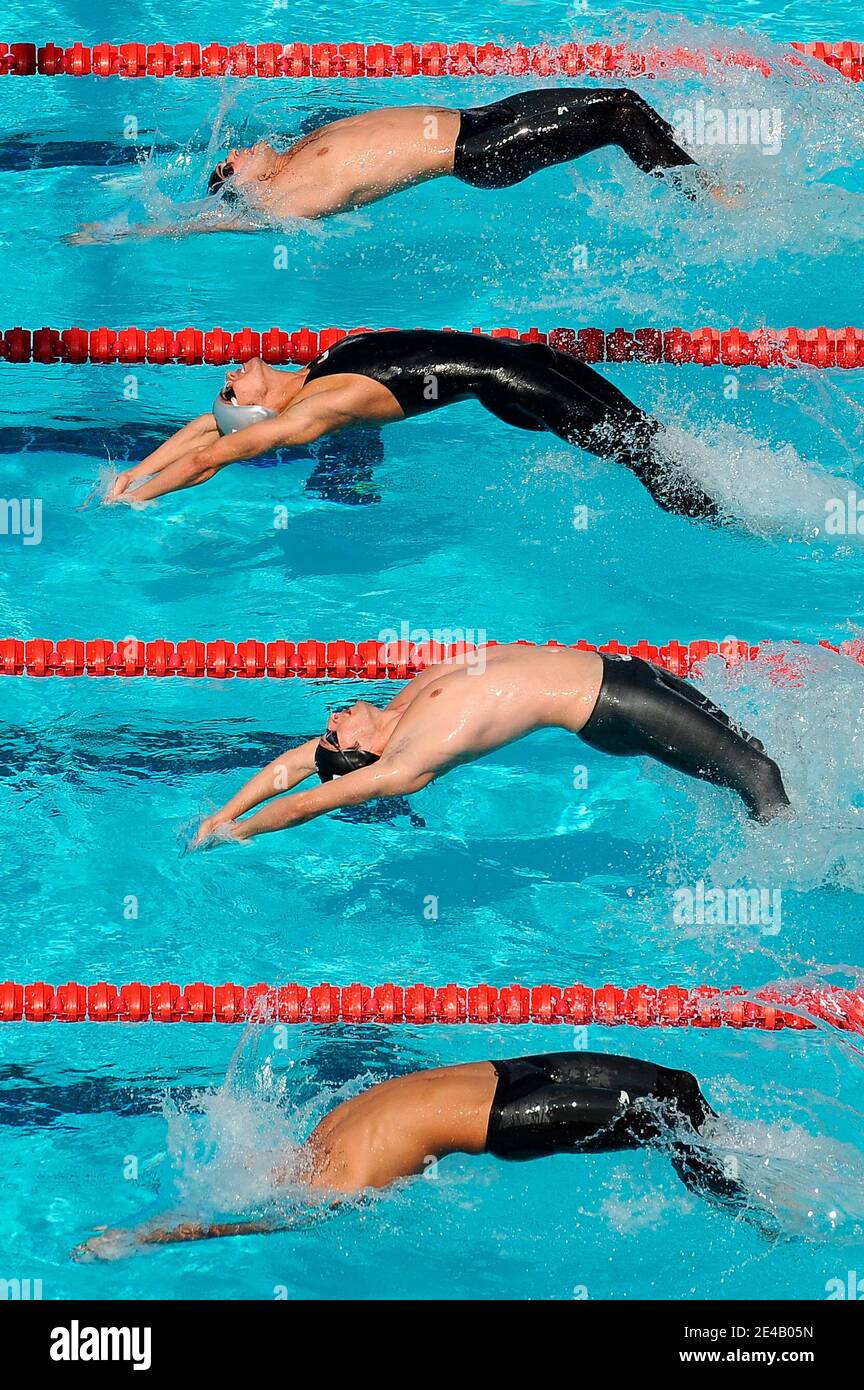 100 meters backstroke hi-res stock photography and images - Alamy