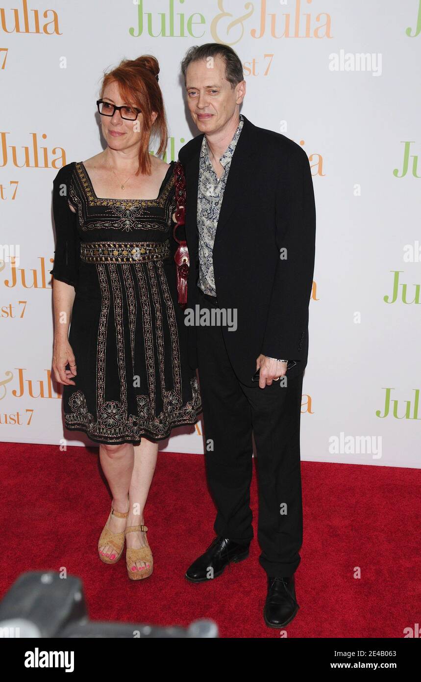 Jo Andres, Steve Buscemi attends the 'Julie & Julia' premiere at the ...