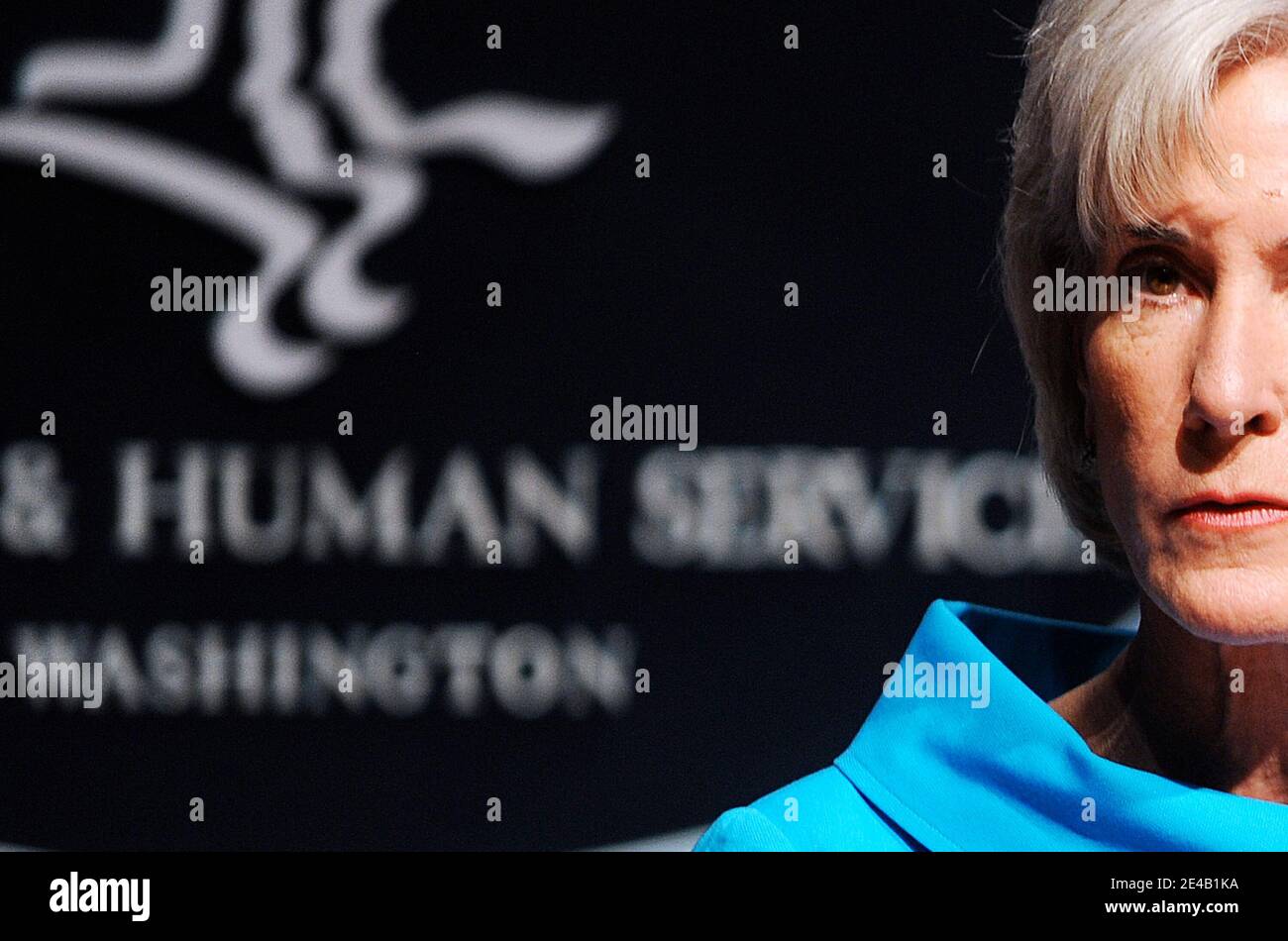 Health and Human Services Secretary Kathleen Sebelius holds a news ...