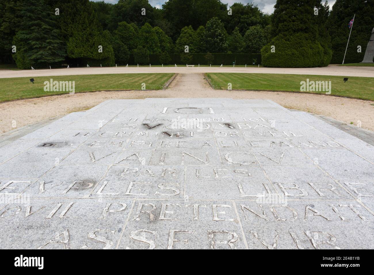 Site of the signing of the World War One armistice, Glade of the ...