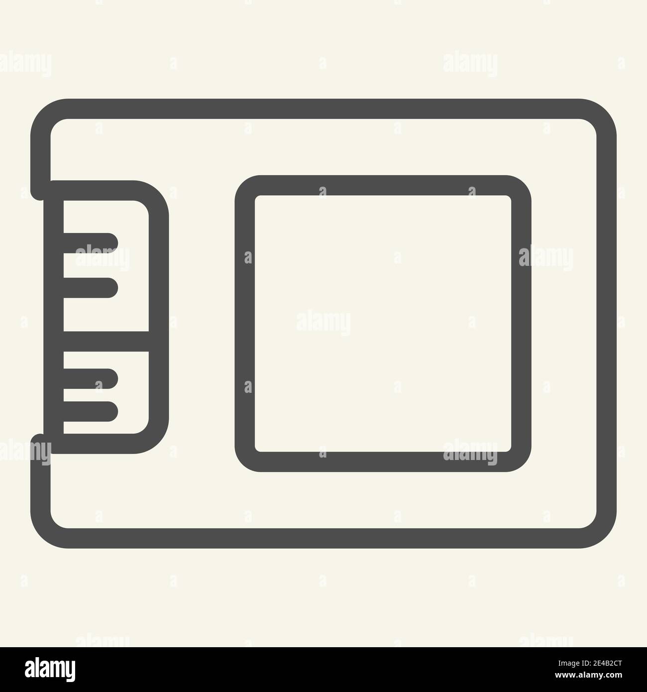 SSD drive line icon. Storage vector illustration isolated on white ...