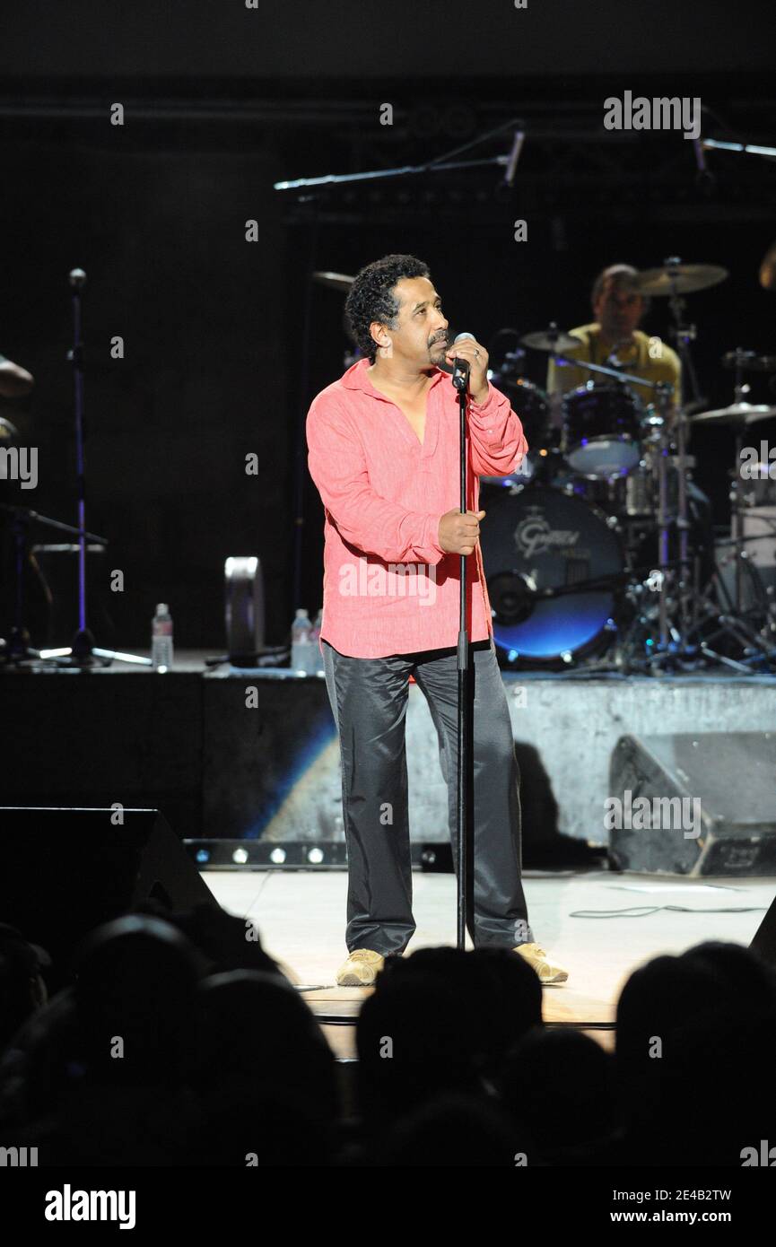 Algerian 'King of Rai' Khaled seen on concert as he performs in the ...