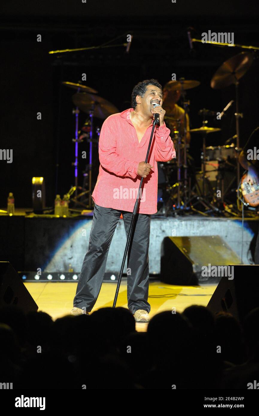 Algerian 'King of Rai' Khaled seen on concert as he performs in the ...