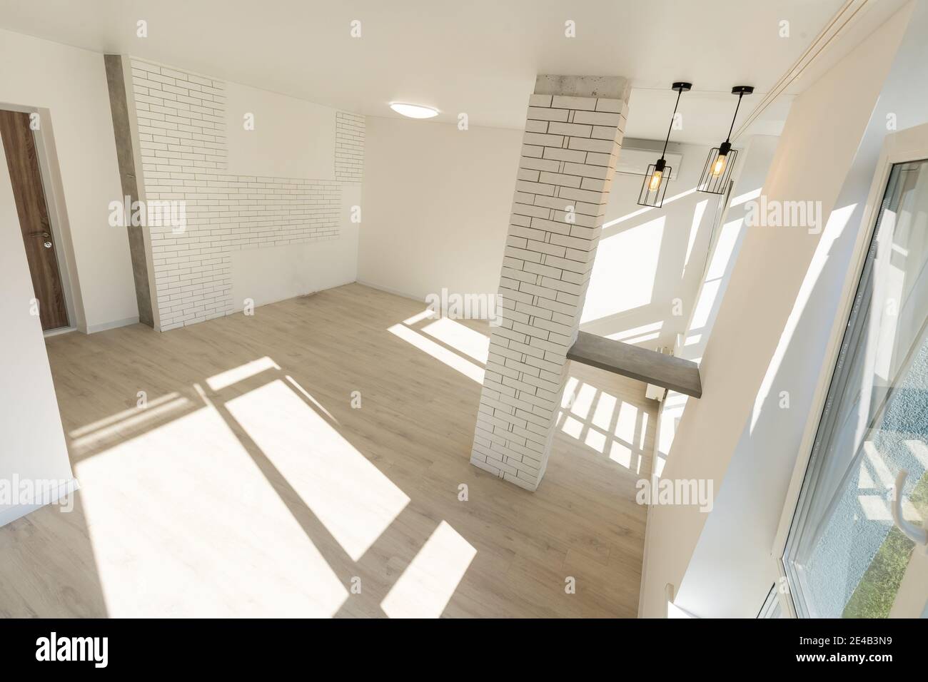 New empty small room in renovated home Stock Photo - Alamy
