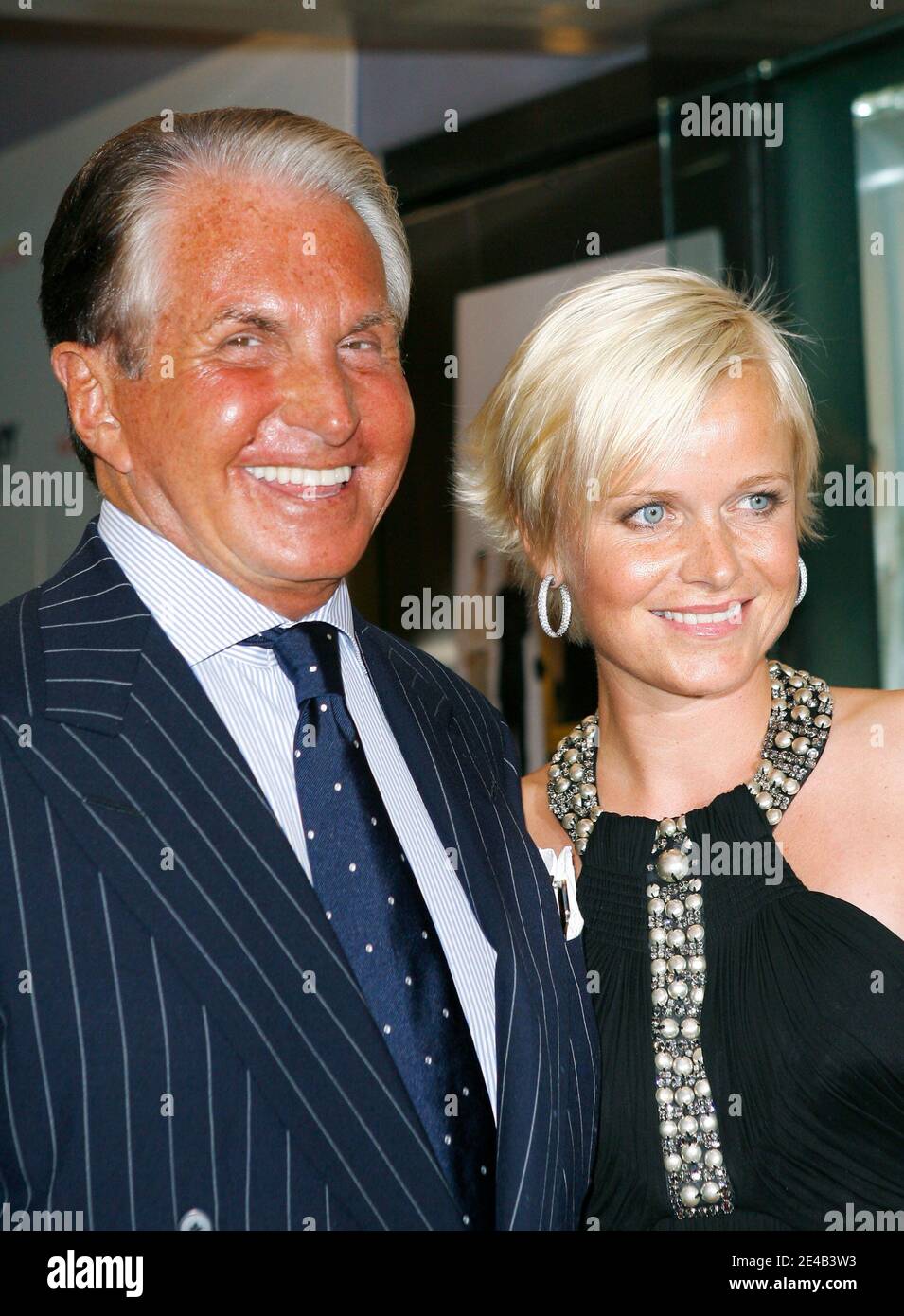 George Hamilton and partner Barbara Strum arriving for the New York ...