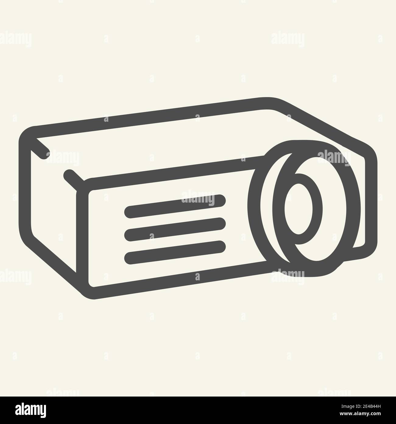 Projector line icon. Film projector vector illustration isolated on ...
