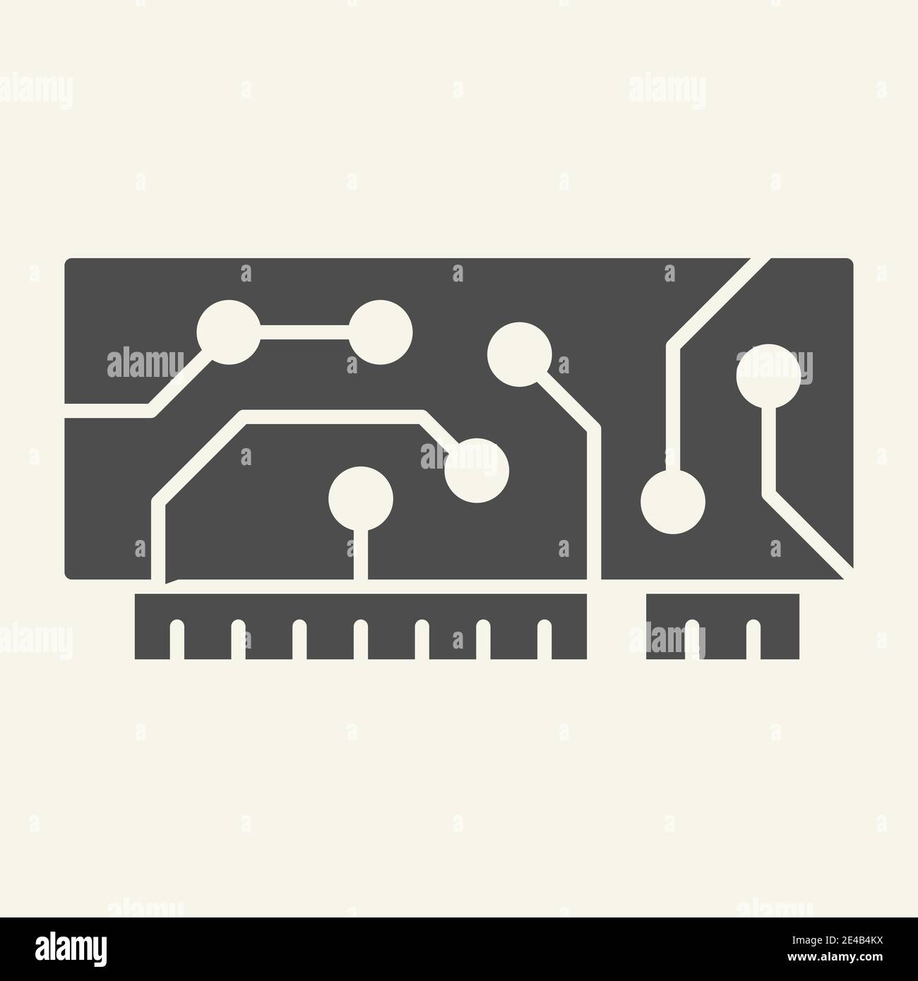 Processor glyph icon microprocessor Stock Vector Images - Alamy