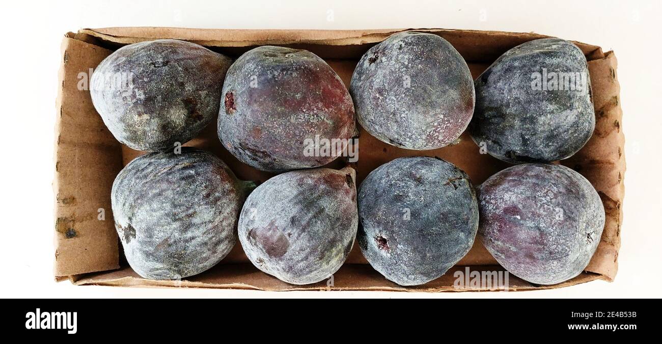 Fresh figs in cardboard box, São Paulo, Brazil Stock Photo - Alamy