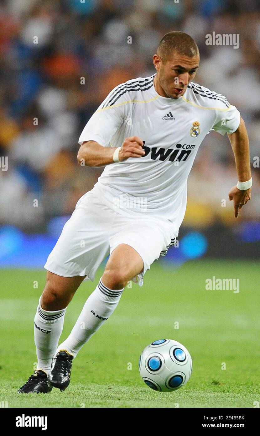 Real Madrid's Karim Benzema during the Santiago Bernabeu Trophy Soccer ...