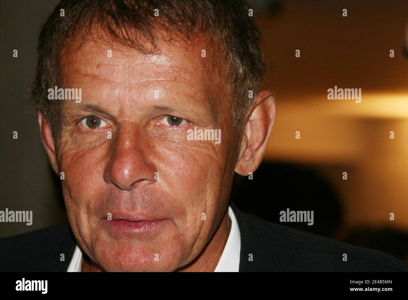 Patrick Poivre d'Arvor attends the TV channel Arte Press Conference ...