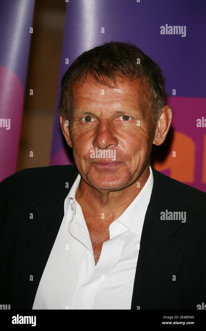 Patrick Poivre d'Arvor attends the TV channel Arte Press Conference ...