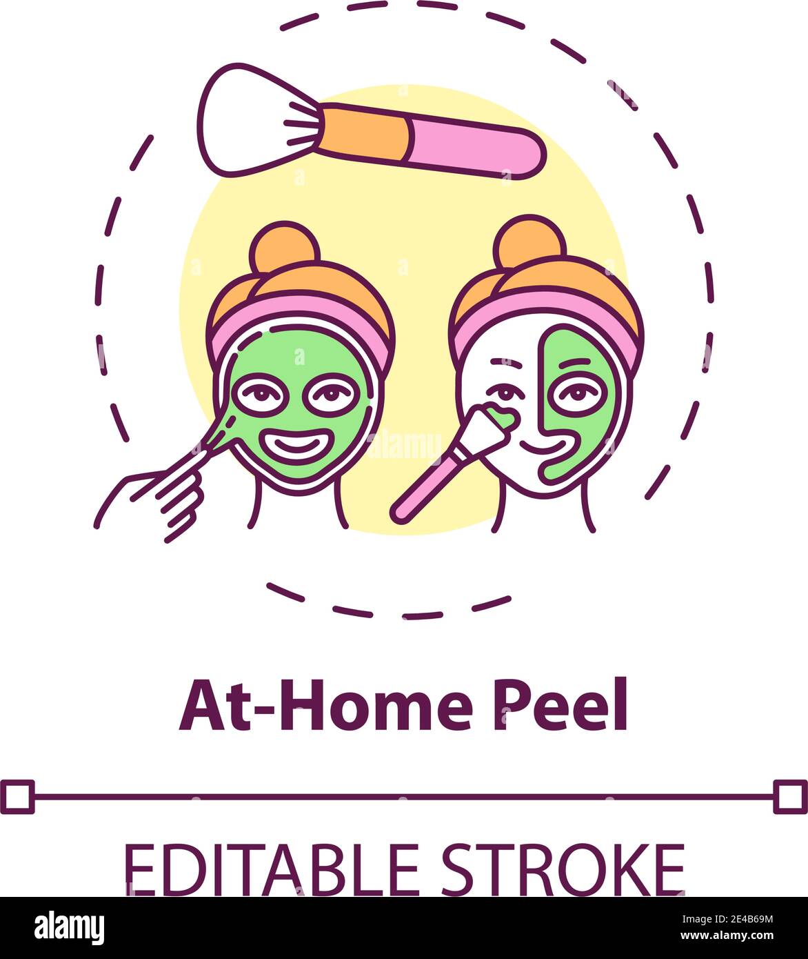 Woman peeling body Cut Out Stock Images & Pictures - Alamy