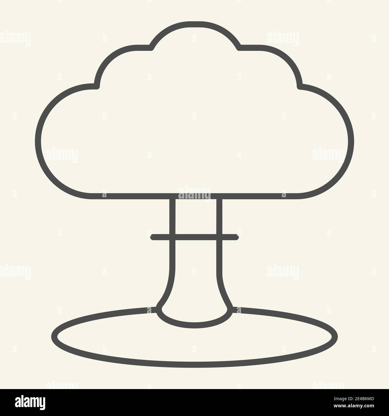 Explosion thin line icon. Boom vector illustration isolated on white ...