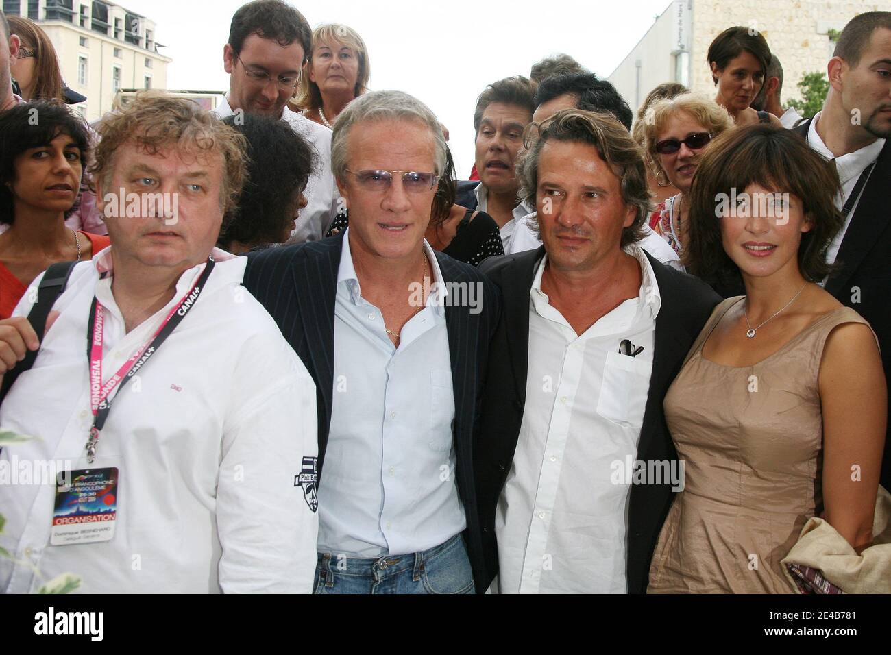 Dominique Besnehard, Christophe Lambert, Director Alain Monne and ...