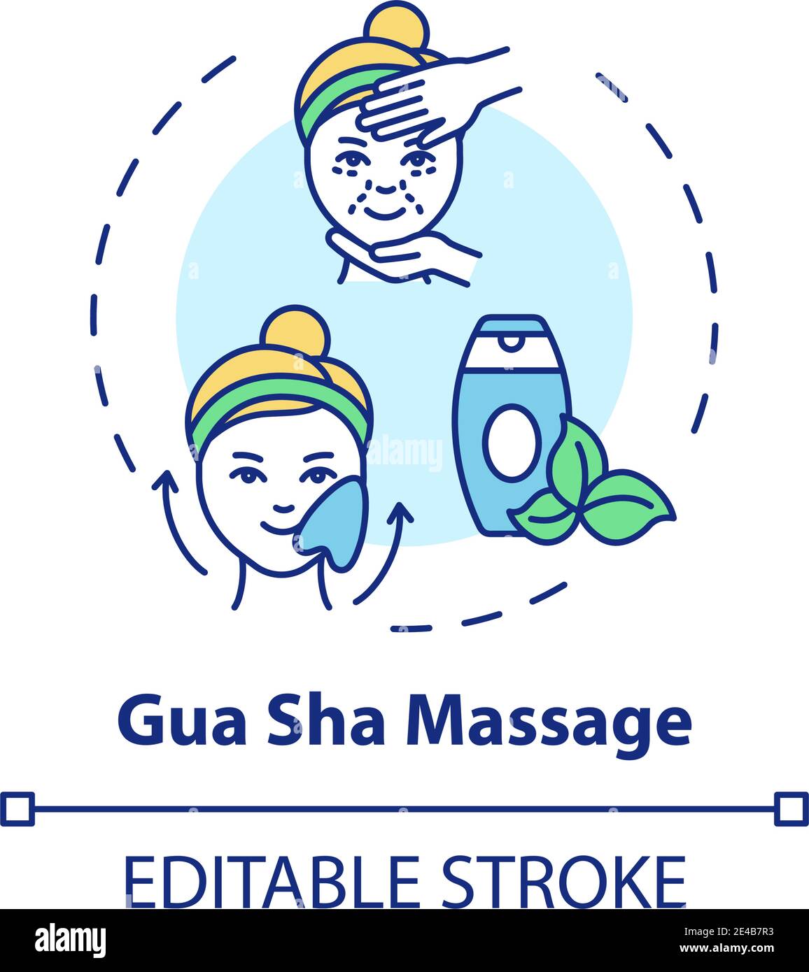 Green facial massage jade Cut Out Stock Images & Pictures - Alamy