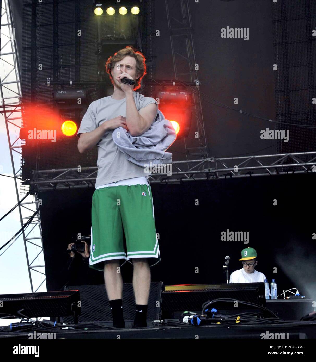 Asher Roth perfoms live during Rock En Seine Festival, Paris, France ...