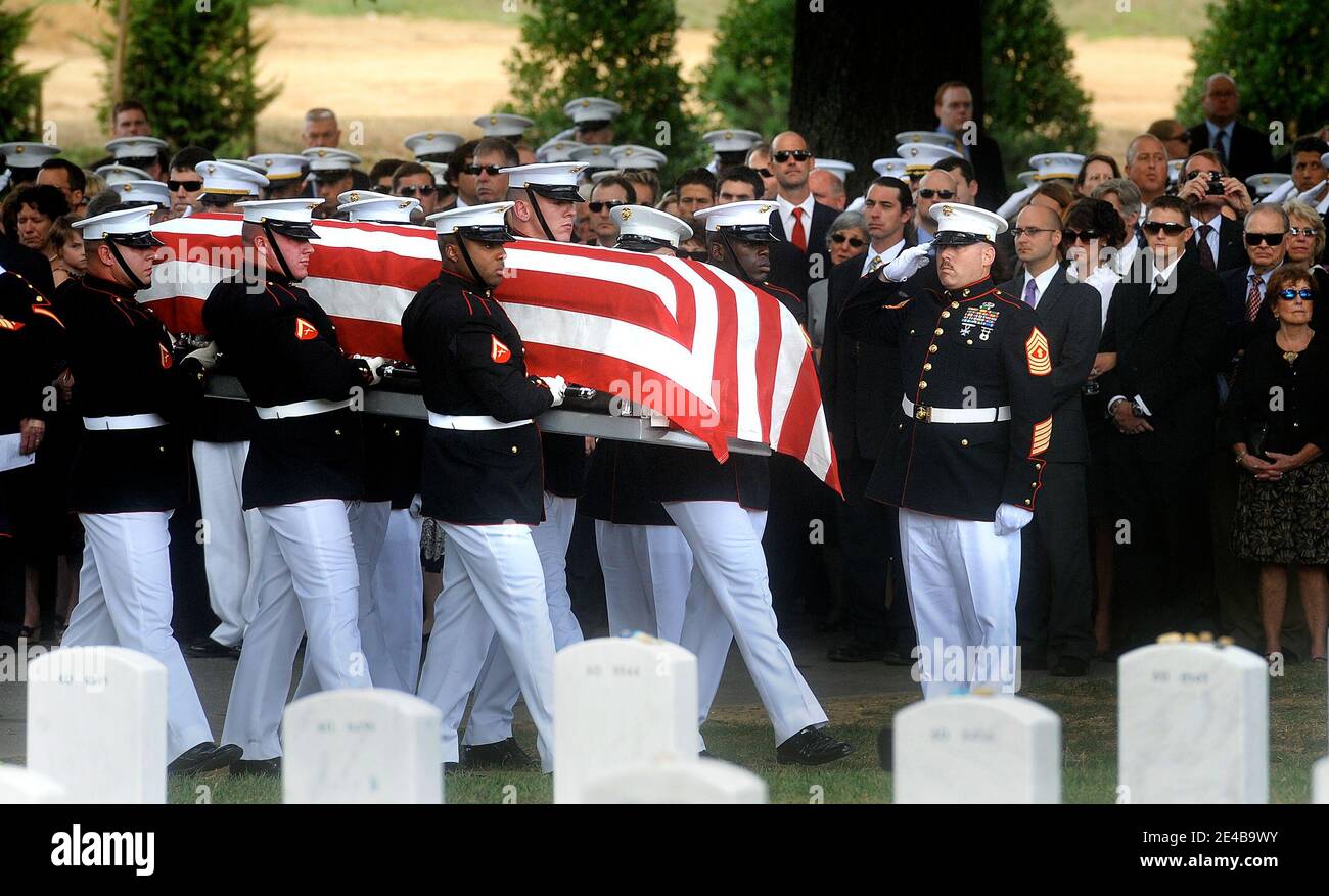 Burial service for Marine Corps Sergeant William Cahir, 40, who was ...