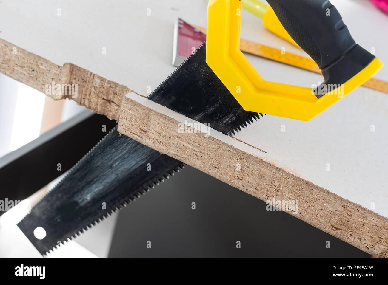 In the kitchen, the square is square-cut for installation of the ...