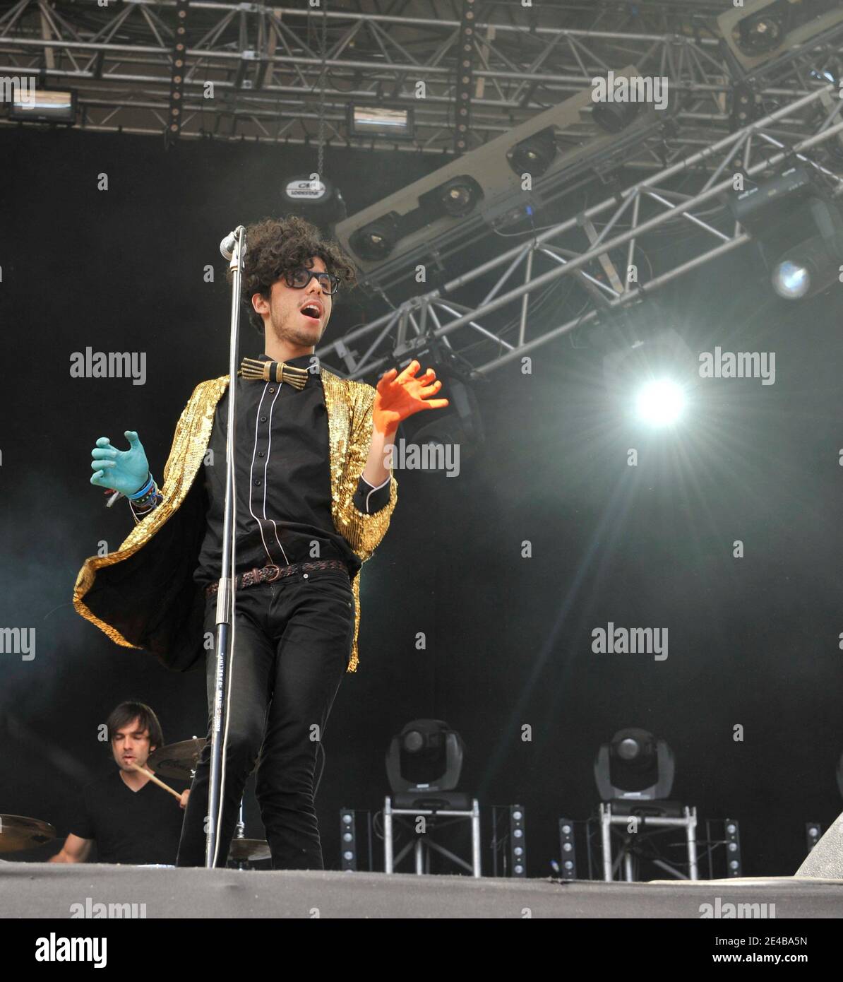 Sliimy performs during the Rock en Seine Festival, in Paris, France, on ...