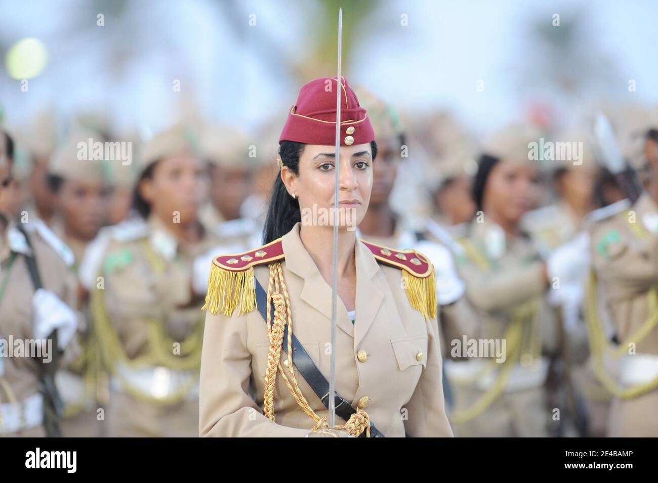 Atmosphere at military parade organised in Tripoli, Libya, on September ...