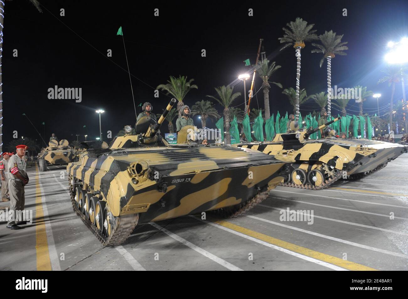 Atmosphere during military parade organised in Tripoli, Libya, on ...