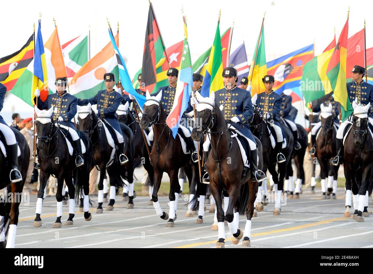 Atmosphere at military parade organised in Tripoli, Libya, on September ...