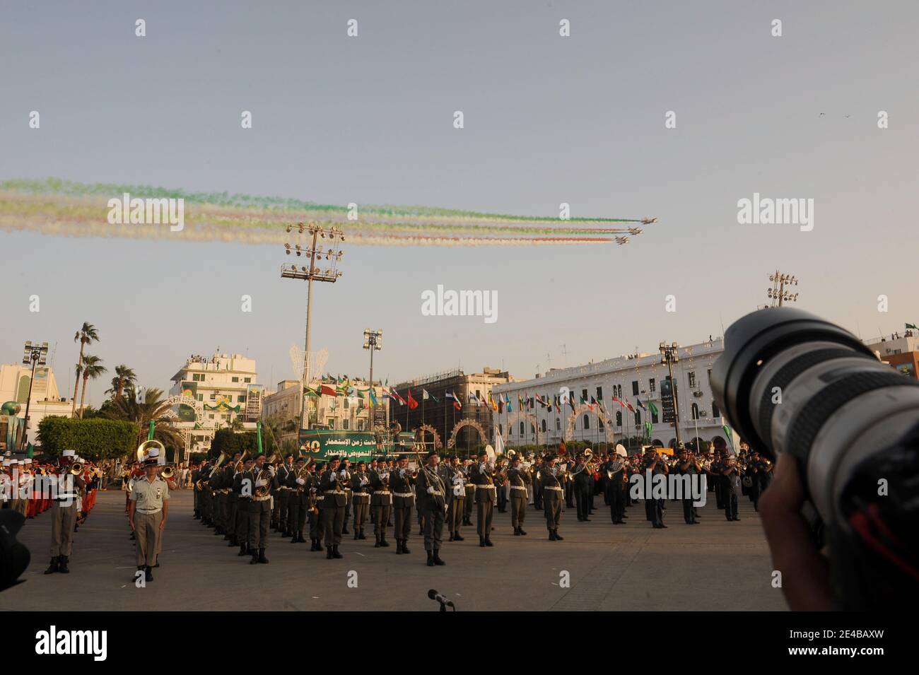 Italian 'Frecci Tricolori' seen during military parade organised in ...