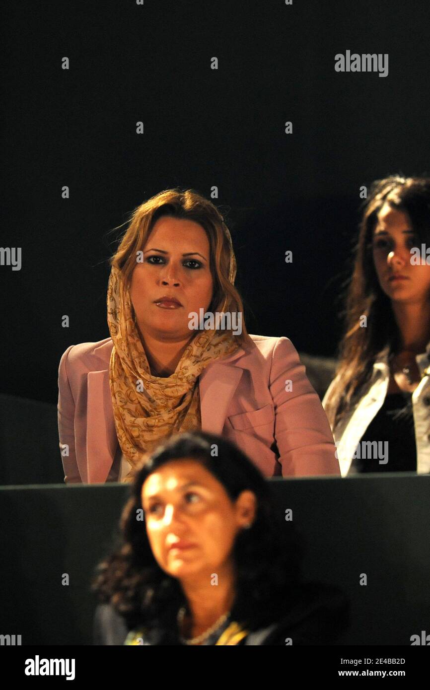 Libyan leader Muammar Gaddafi's daughter Aisha seen as she attends a ...