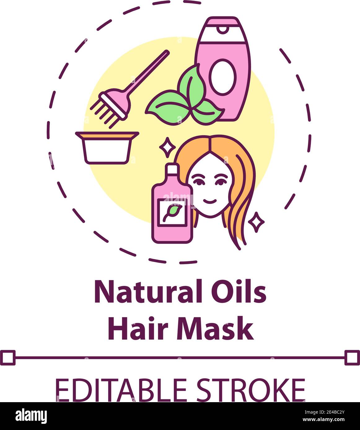 Haircare protection Stock Vector Images - Alamy